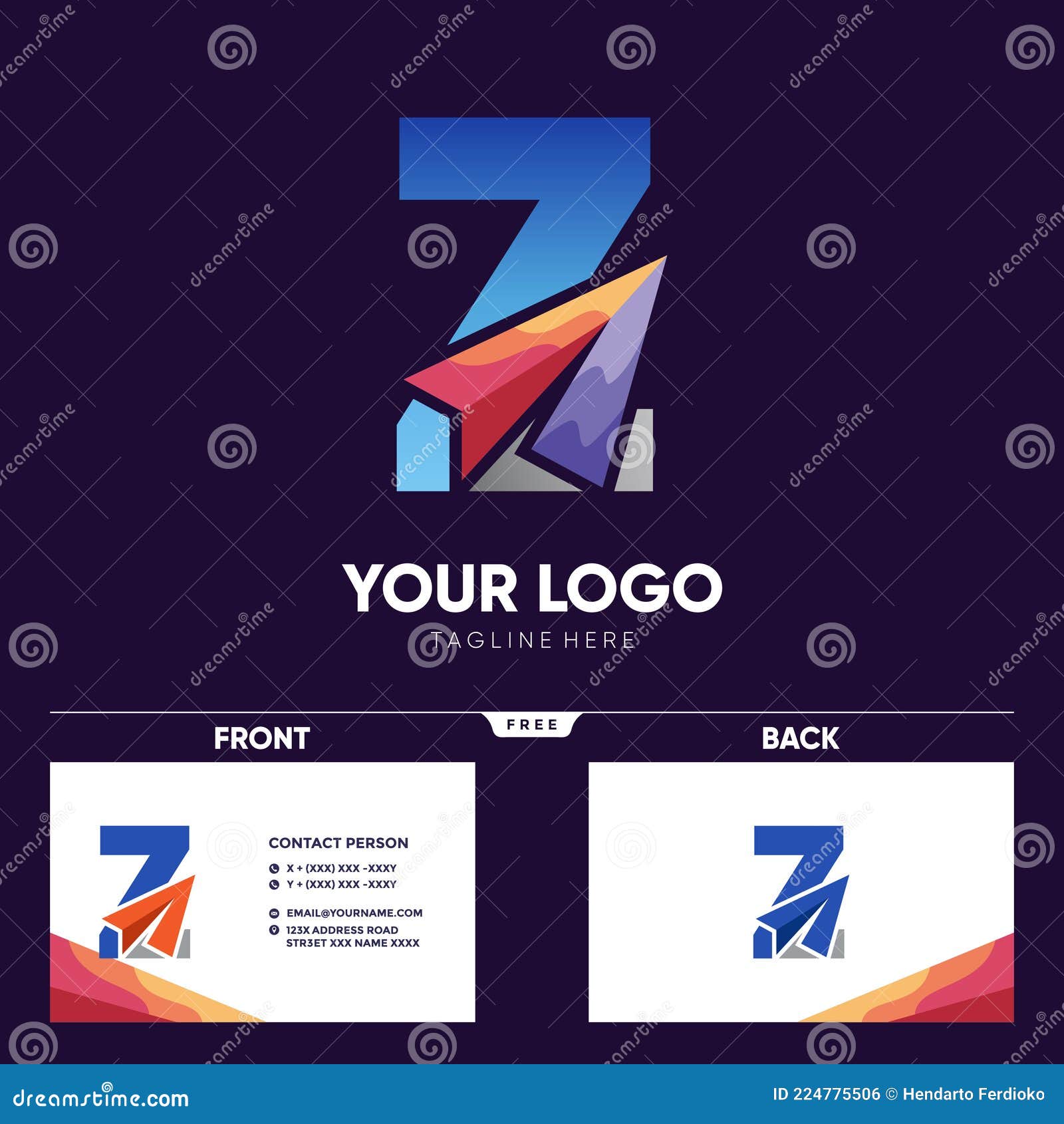 Letter Z Paper Plane Logo Design Vector Icon Graphic Stock Vector ...