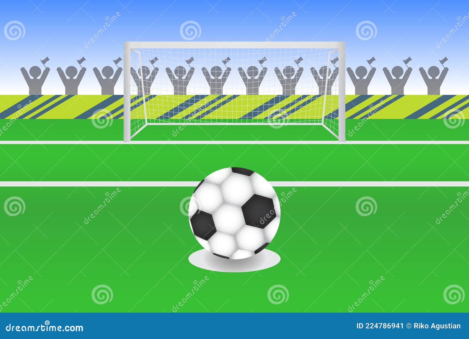 Illustration Vector Graphic of Soccer_Penalty Box Stock Vector ...