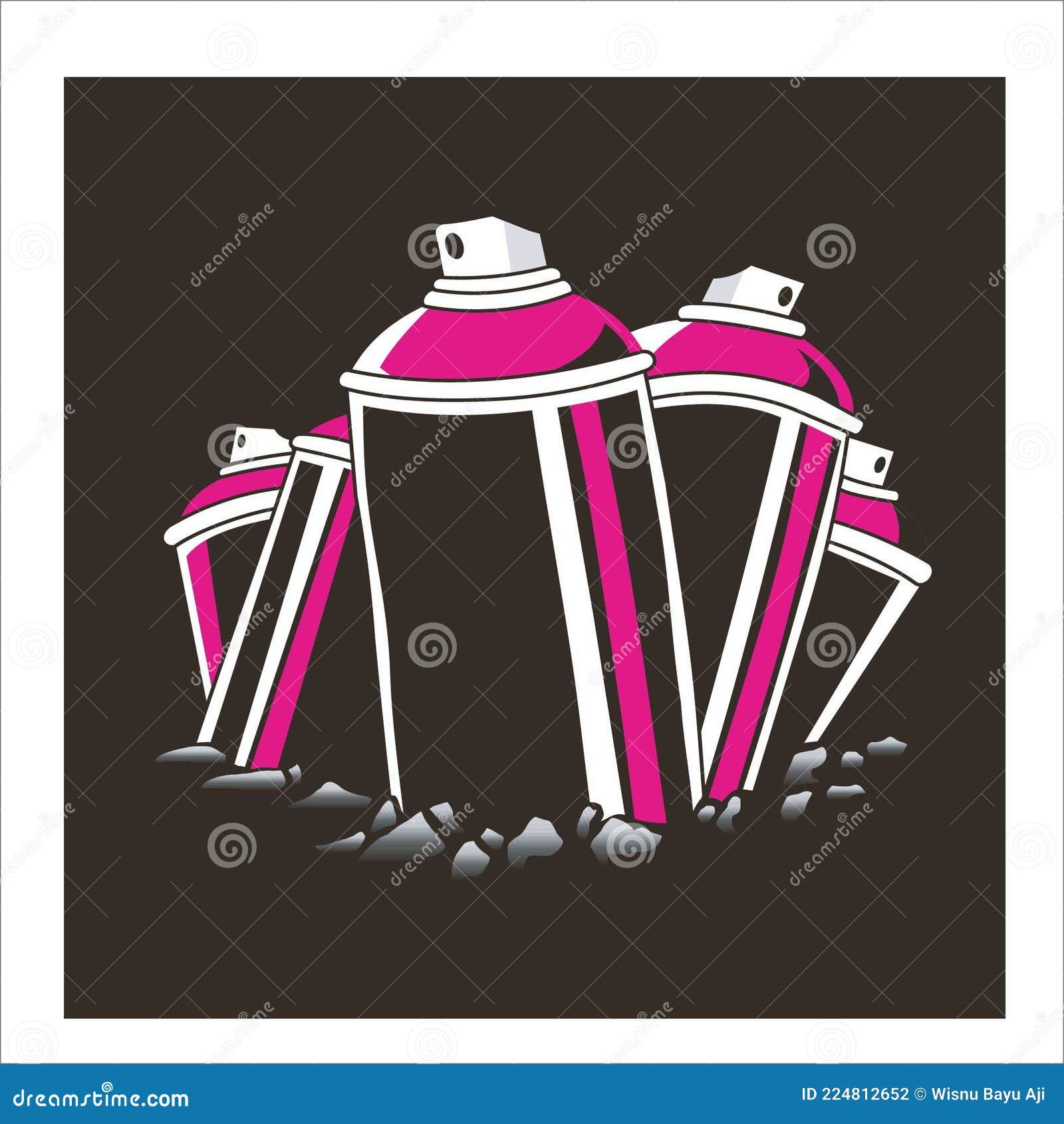 Spray Cans Abstract Illustration Vector Design Stock Vector ...