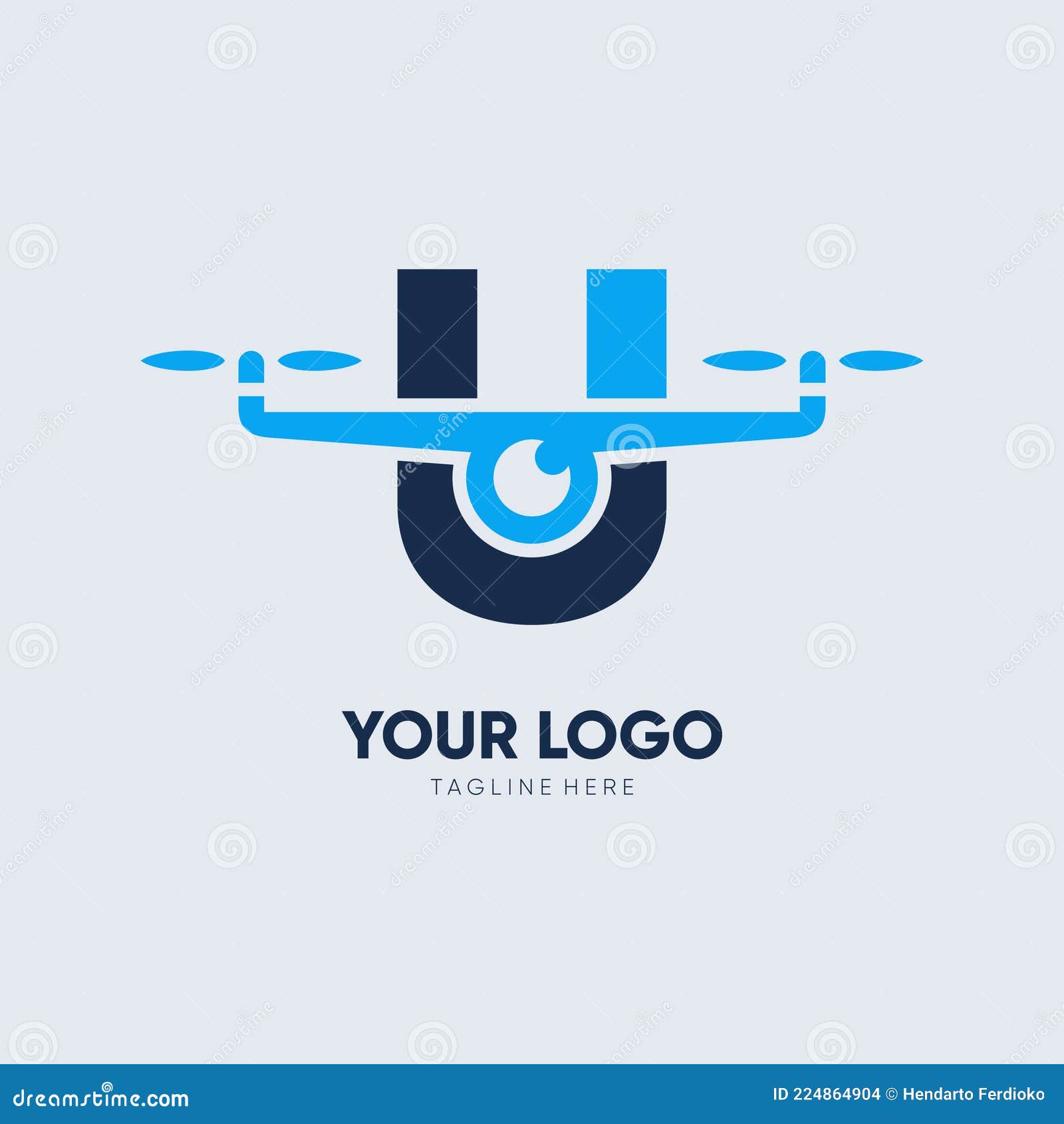 Letter U Drone Logo Design Vector Icon Graphic Stock Vector ...