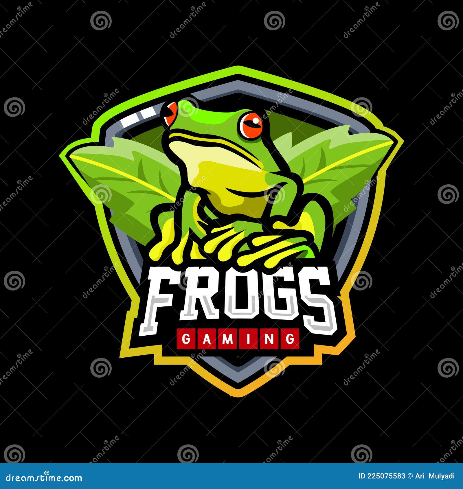 Frog Mascot. Esport Logo Design Stock Vector - Illustration of gamer ...