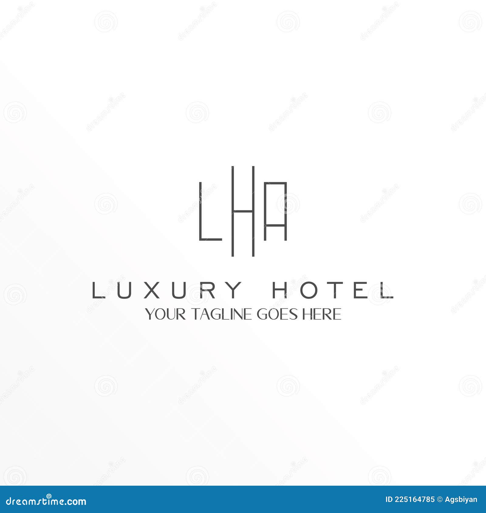 Letter LHA Free Logo Vector Stock. Line Abstract Design Concept. Stock ...