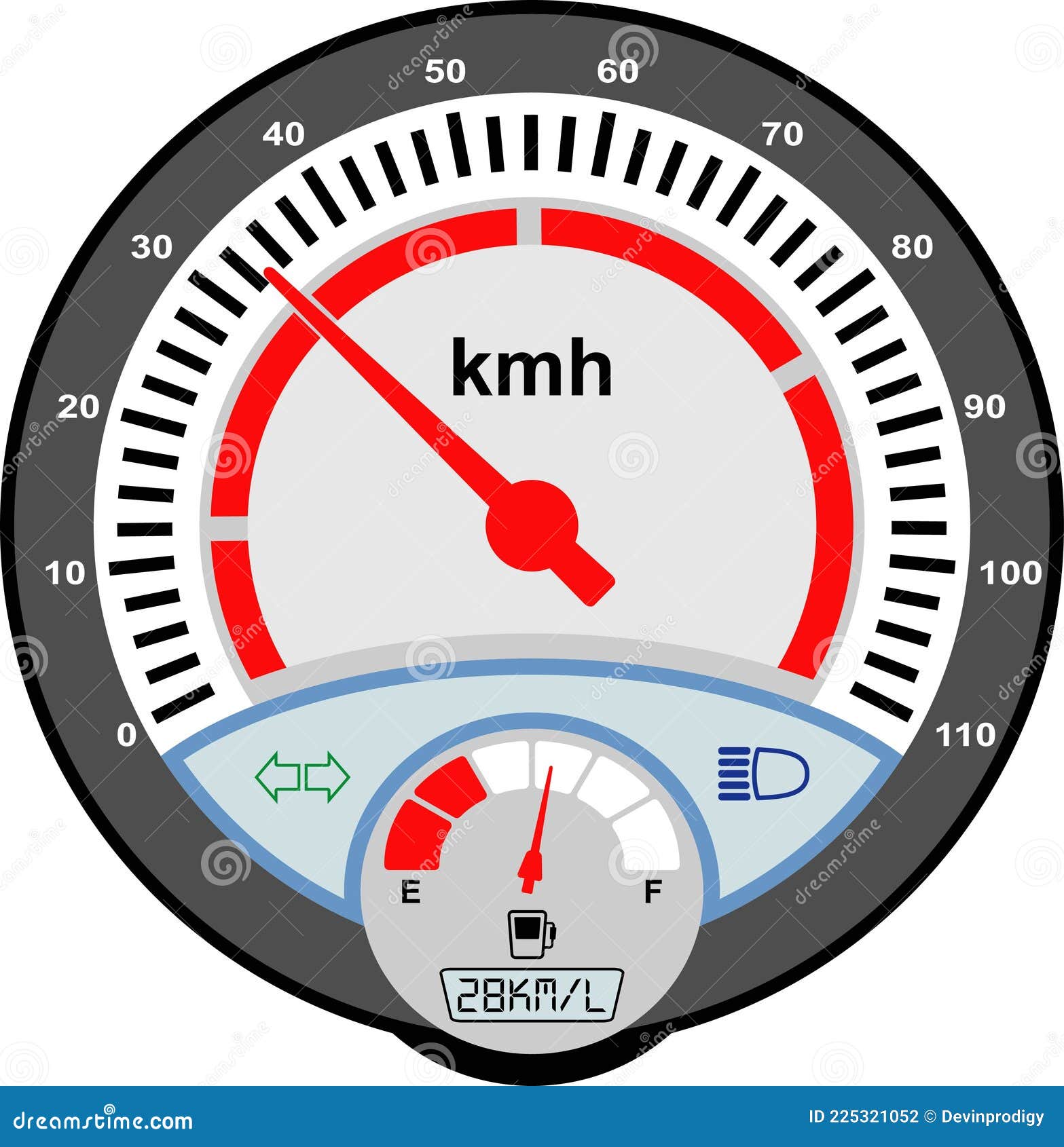 Scooter Speed Meter Vector Design Stock Vector - Illustration of ...