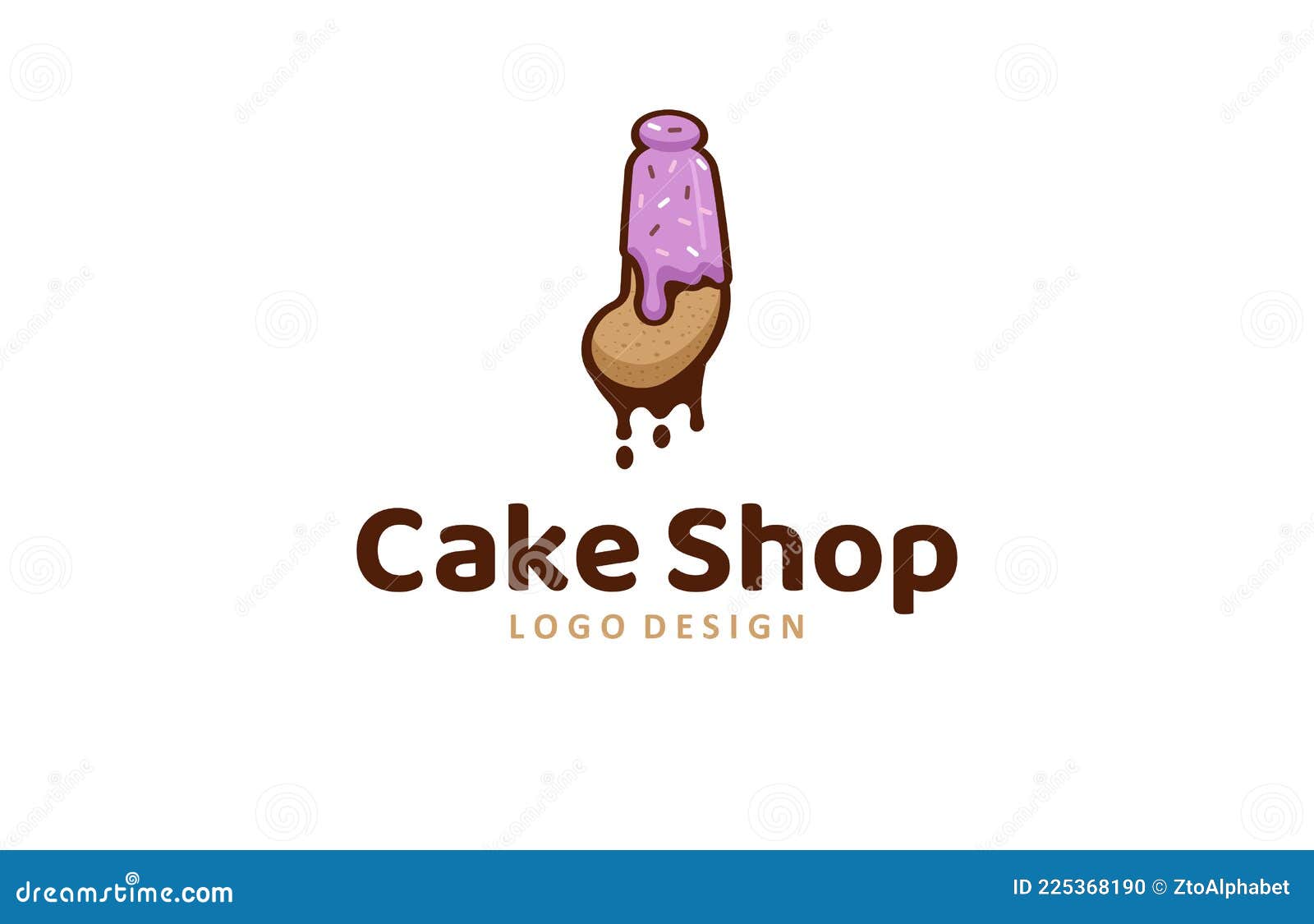 Cake Shop Letter J Logo Template Stock Vector - Illustration of concept ...