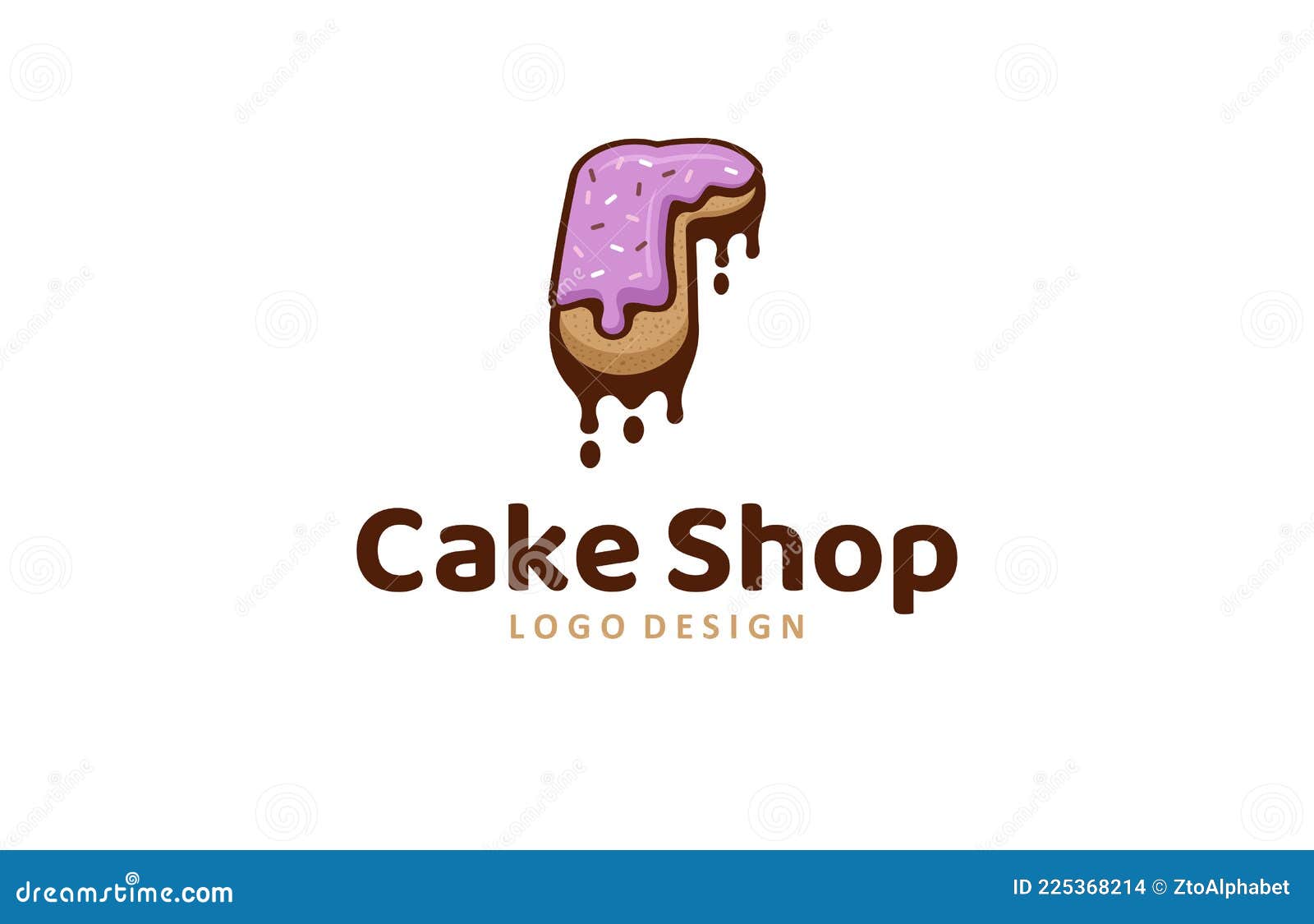Cake Shop Letter R Logo Template Stock Vector - Illustration of ...