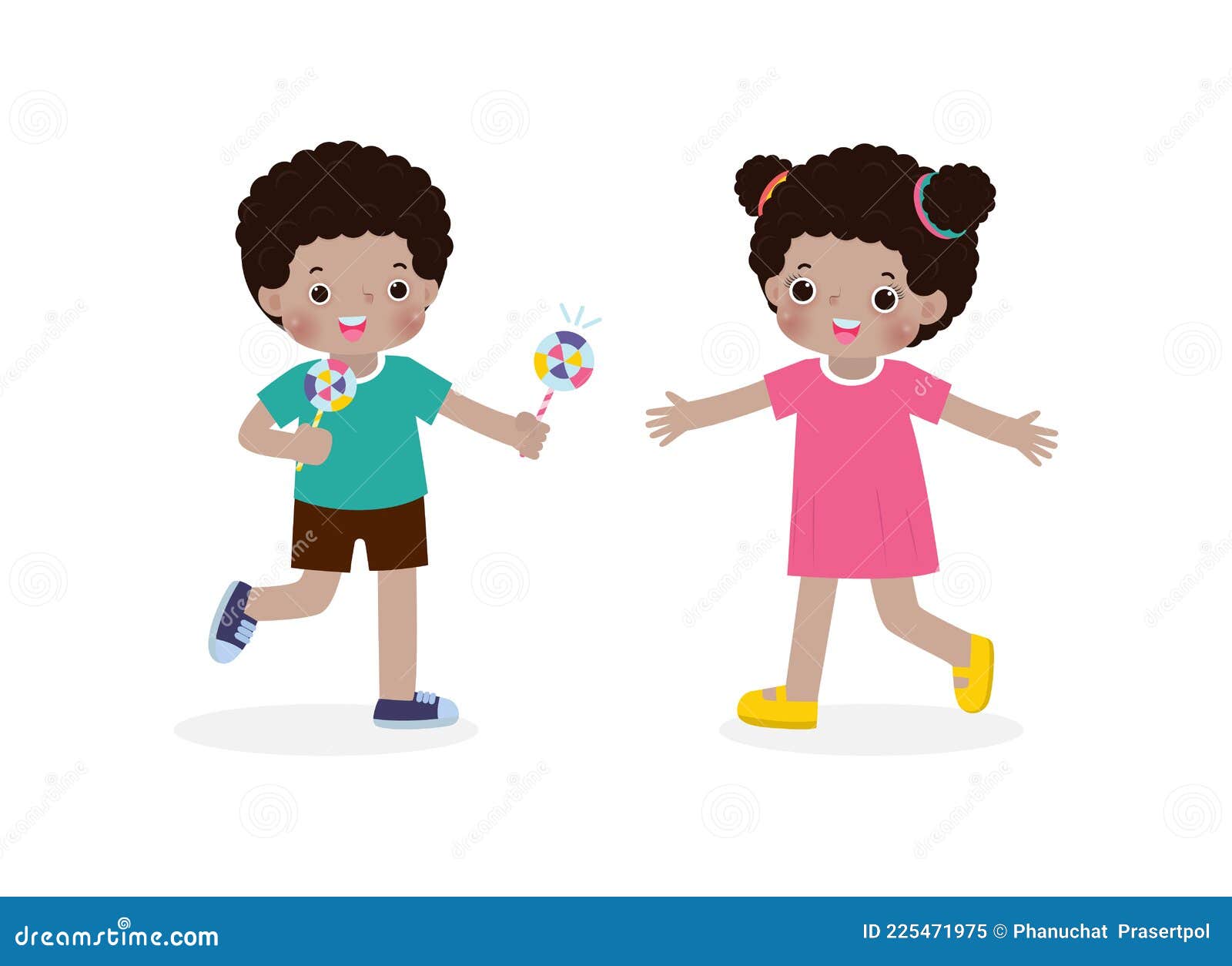 Child Sharing Cartoon