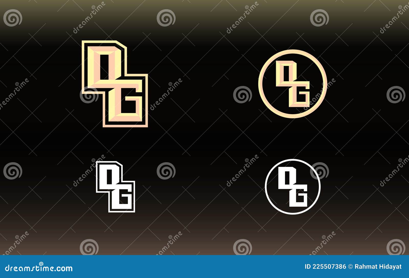 Initials DG Logo with a Bright Color is Suitable for E Sports Teams and ...