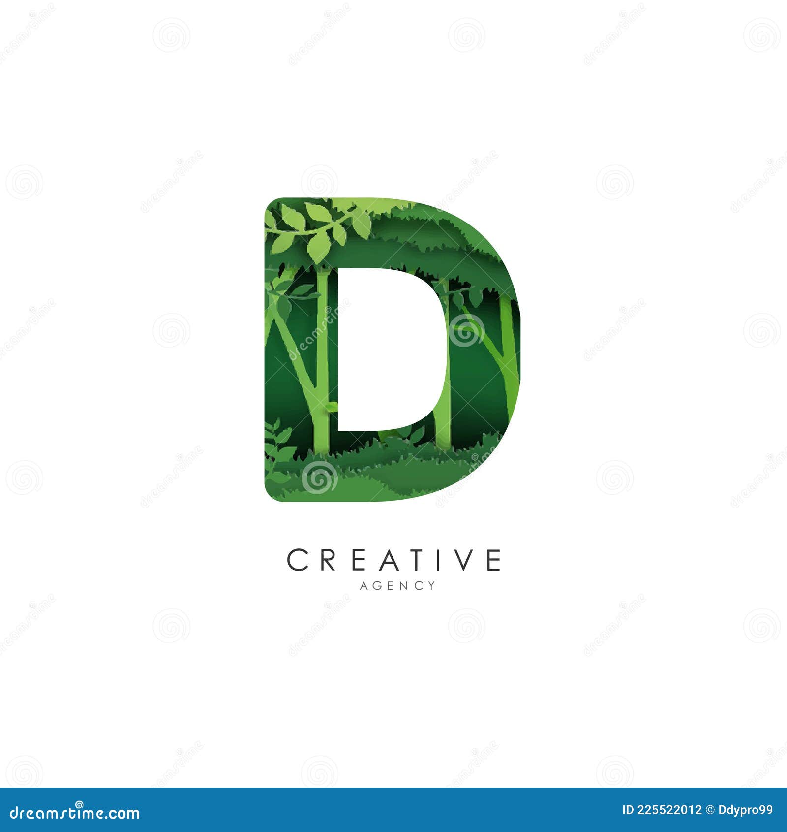 Stylish Eco-friendly Alphabet Logo of Colorful Engraved Paper Cut ...