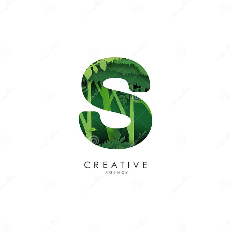 Stylish Eco-friendly Alphabet Logo of Colorful Engraved Paper Cut ...