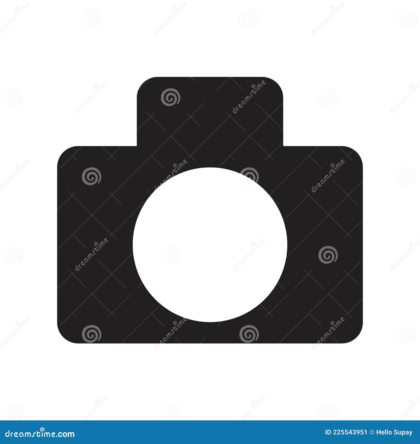 Camera Fill Icon for Interpace Design Stock Illustration - Illustration ...