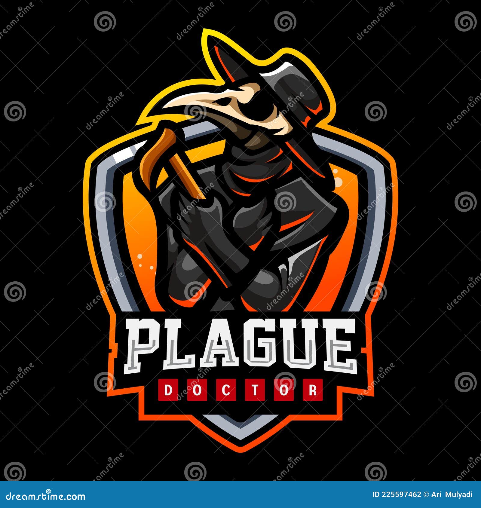 Doctor Plague Mascot. Esport Logo Design Stock Vector - Illustration of ...