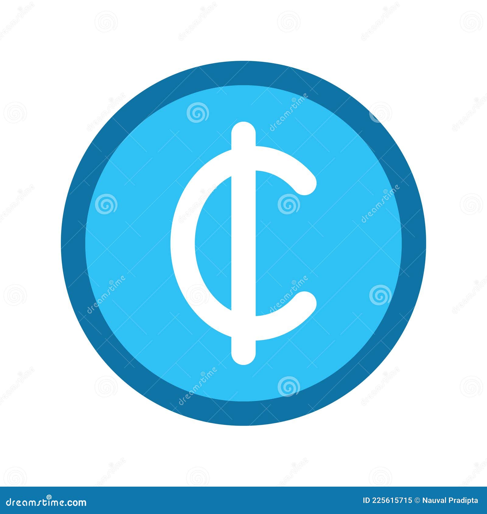 Ghana Cedi Filled Line Style Icon Stock Vector - Illustration of ...