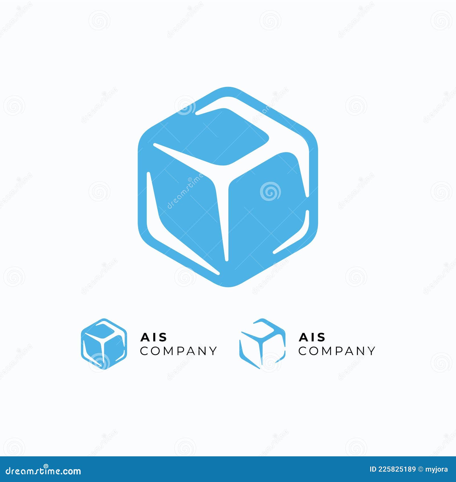 Ice Cube Icon Logo Template Stock Vector - Illustration of bright, cube ...