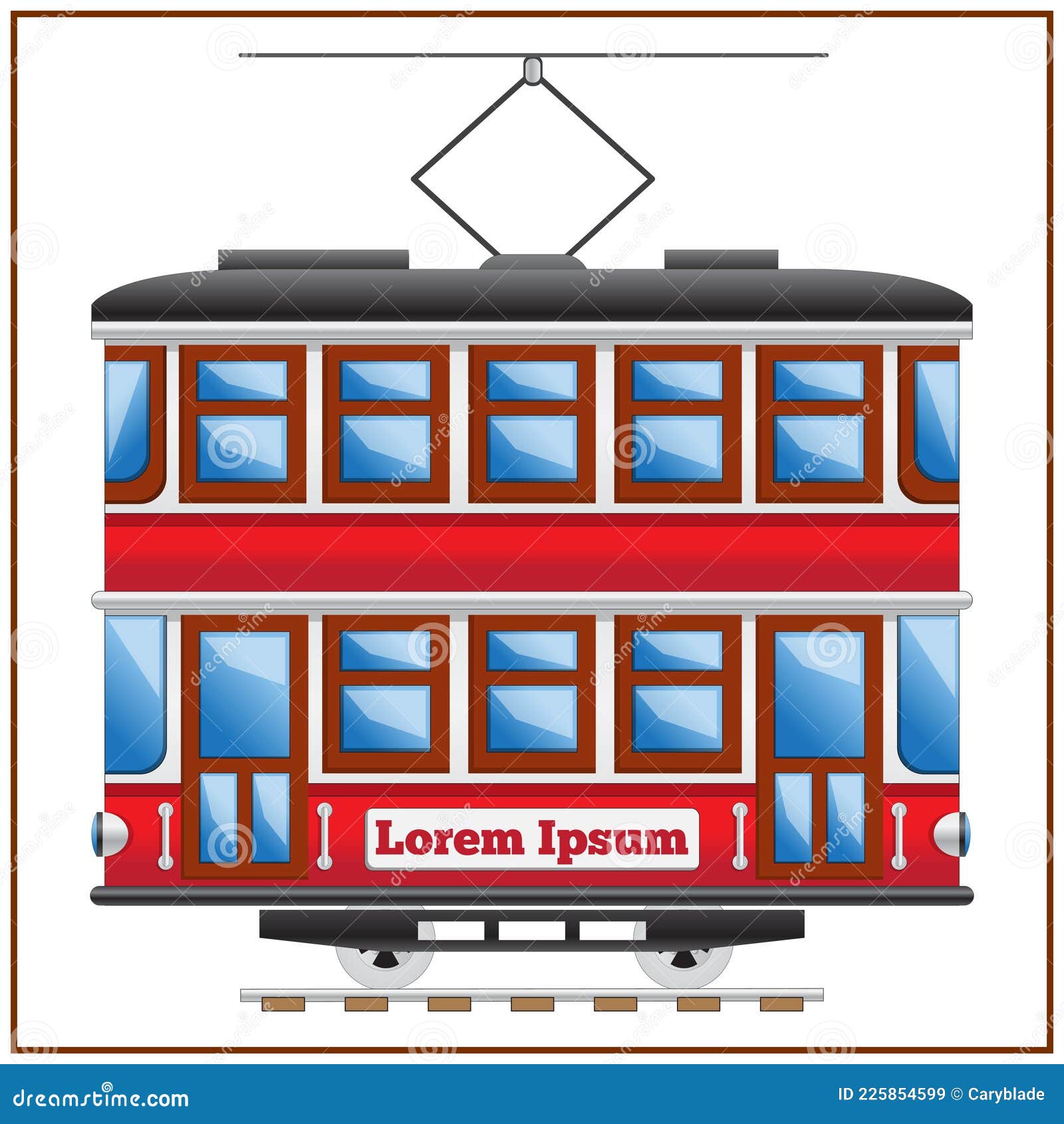 Fantastic Tram. Cartoon | CartoonDealer.com #18979407