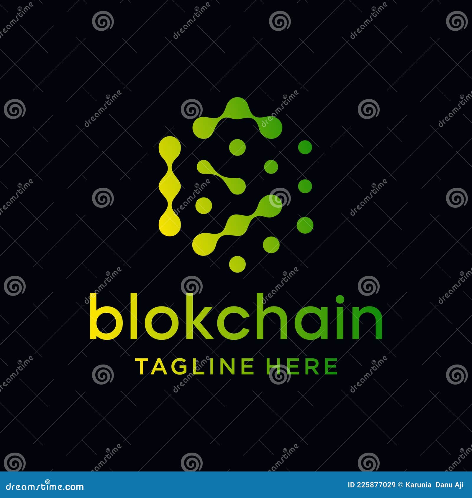 Blockhain ai logo stock vector. Illustration of abstract - 225877029