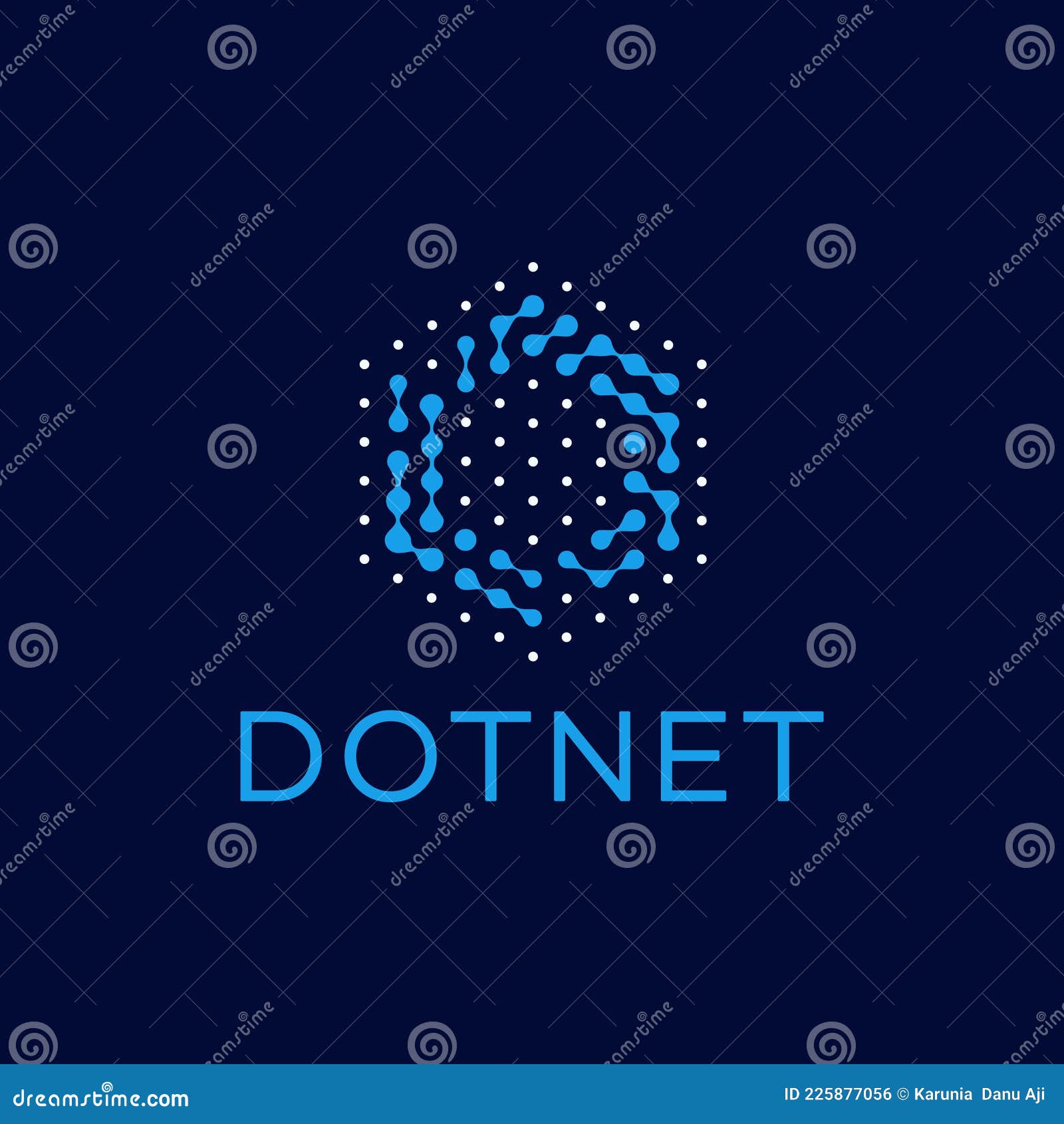 Dot net logo stock vector. Illustration of round, triangle - 225877056