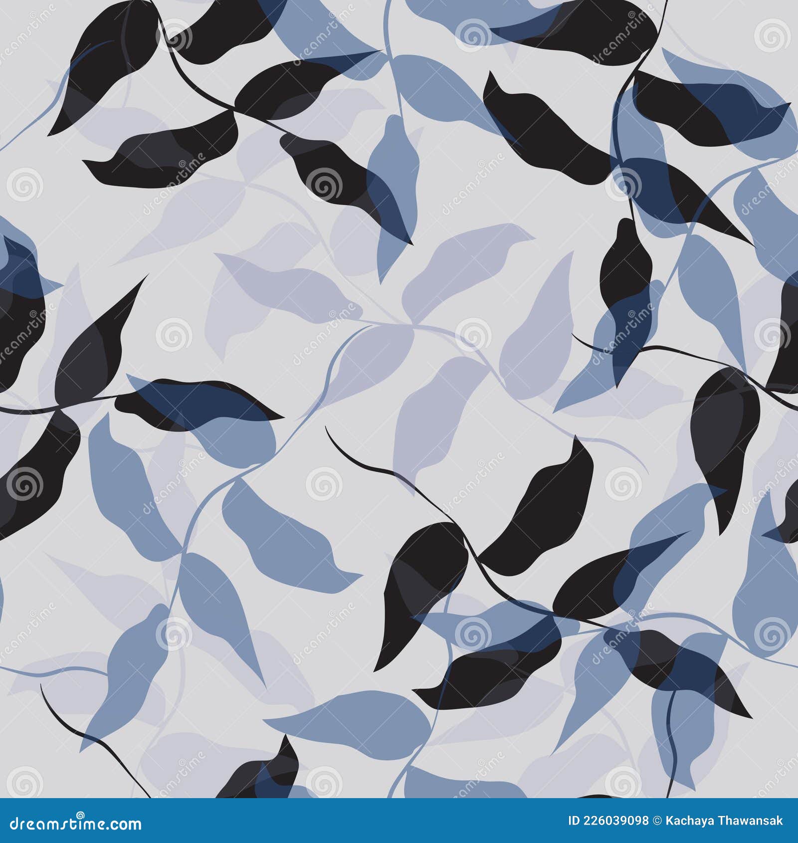 Abstract Autumn Leaves Surface Pattern Seamless Background Vector Illustration Stock Vector ...