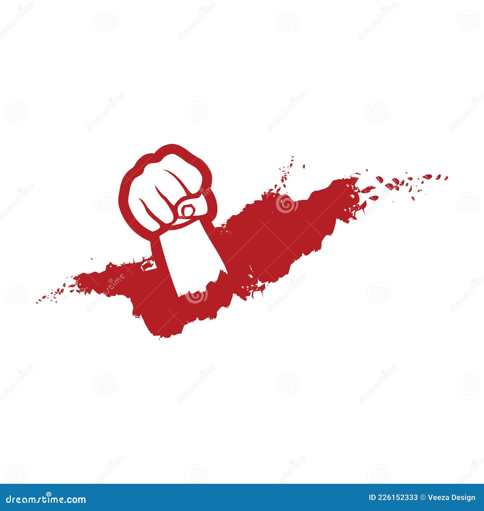 Hand Fight Rebelion Symbol Logo Illustration Design Vector Stock Vector ...