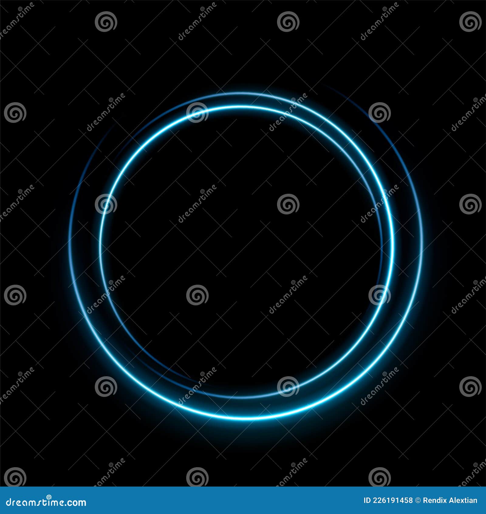 Round Blue Light Twisted, Suitable for Product Advertising, Product ...