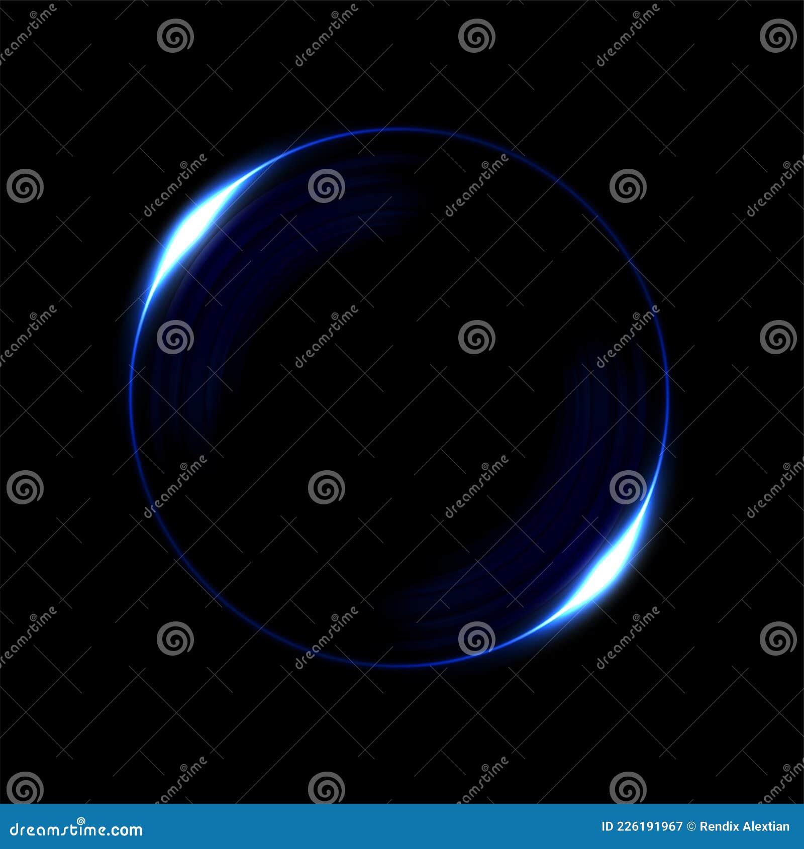 Round Blue Light Twisted, Suitable for Product Advertising, Product ...