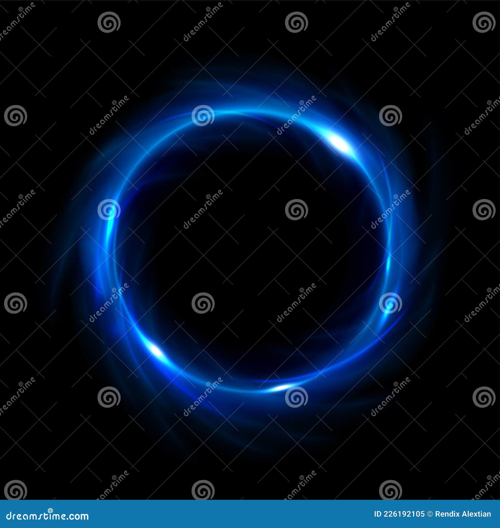 Round Blue Light Twisted, Suitable for Product Advertising, Product ...