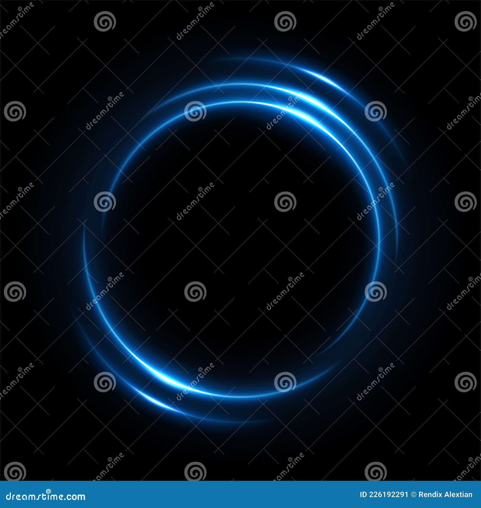 Round Blue Light Twisted, Suitable for Product Advertising, Product ...