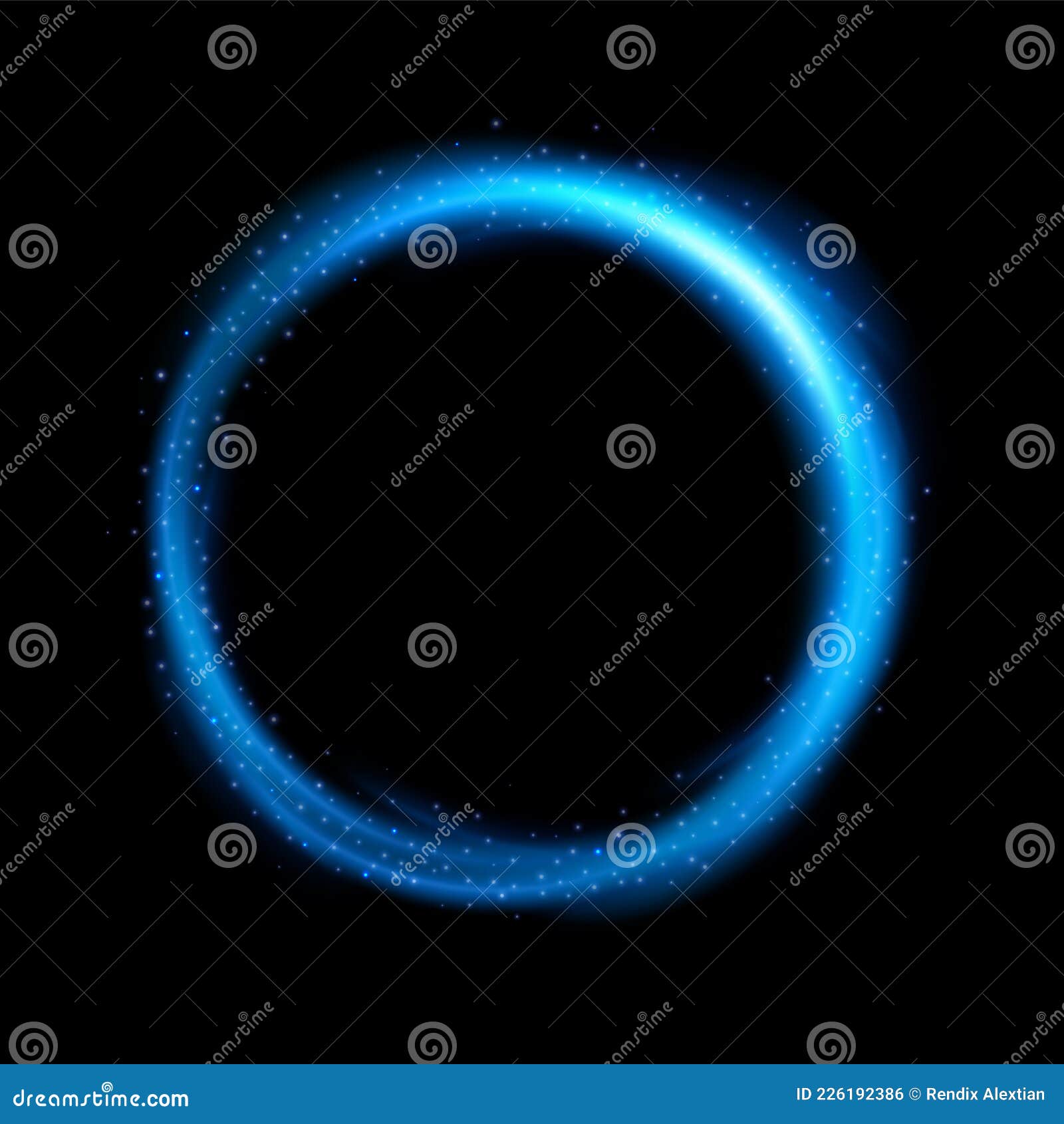 Round Blue Light Twisted, Suitable for Product Advertising, Product ...