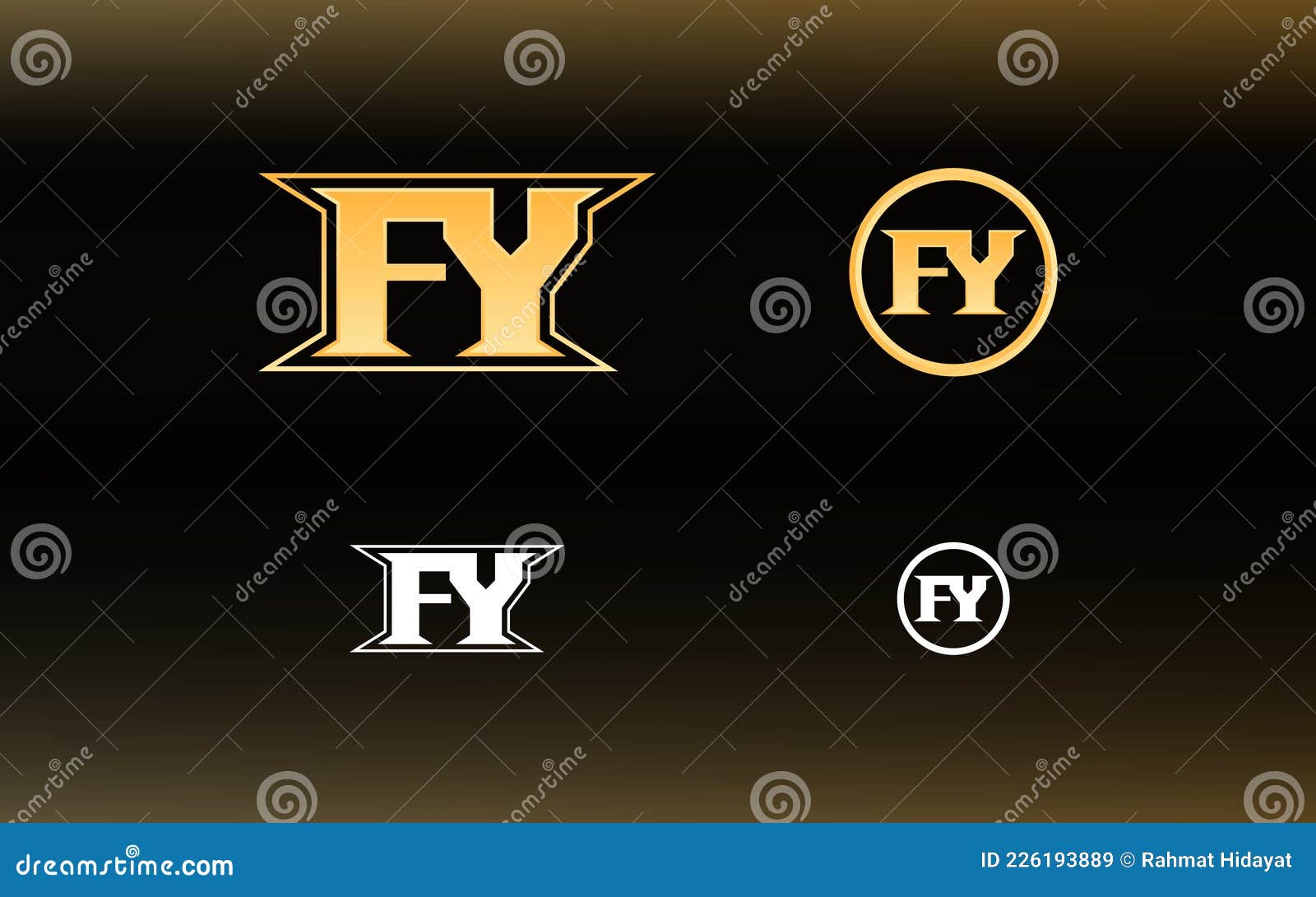 Initials FY Logo with a Bright Color is Suitable for E Sports Teams and ...