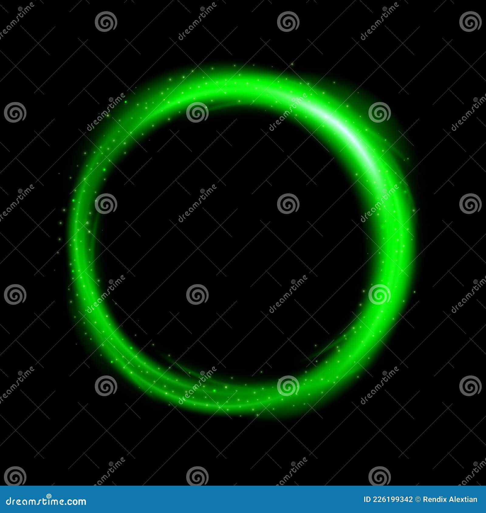 Round Green Light Twisted, Suitable for Product Advertising, Product ...