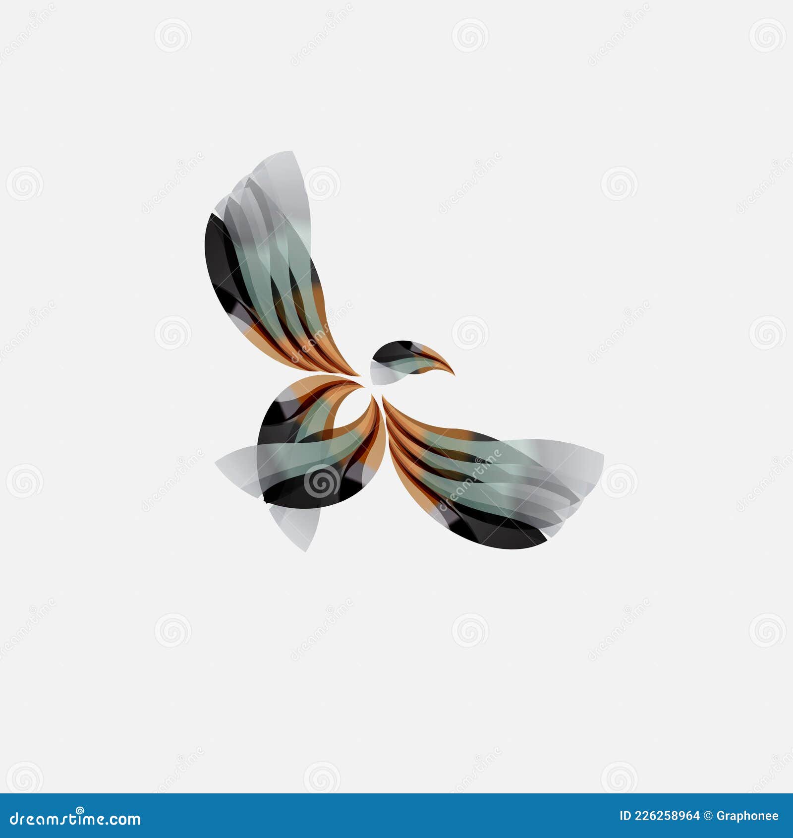 Abstract bird logo stock vector. Illustration of vector - 226258964