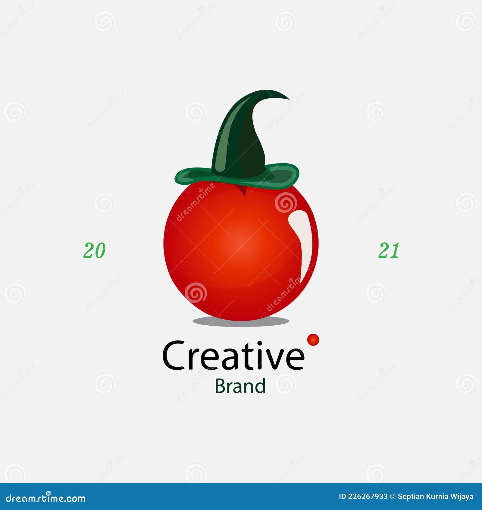 Tomato Fruit Logo and Witch Hat. Logo with Wizard Concept, Logo for ...