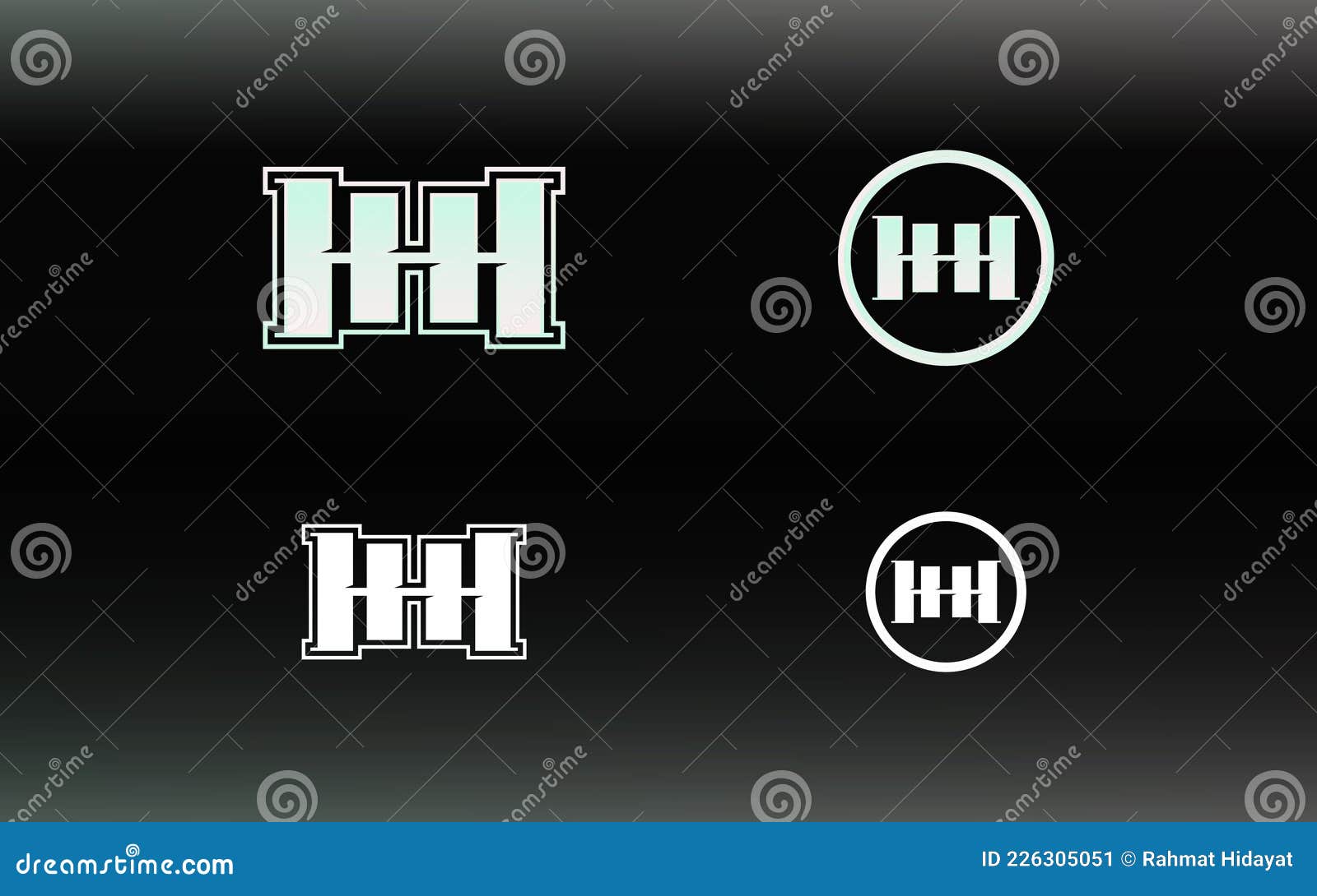 Initials HH Logo with a Bright Color is Suitable for E Sports Teams and ...