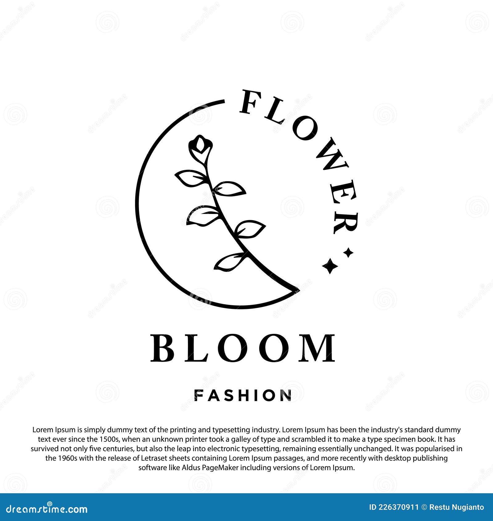 Logo Bloom Bar. Tulip Coupled With A Glass Of Wine. The Emblem For The ...