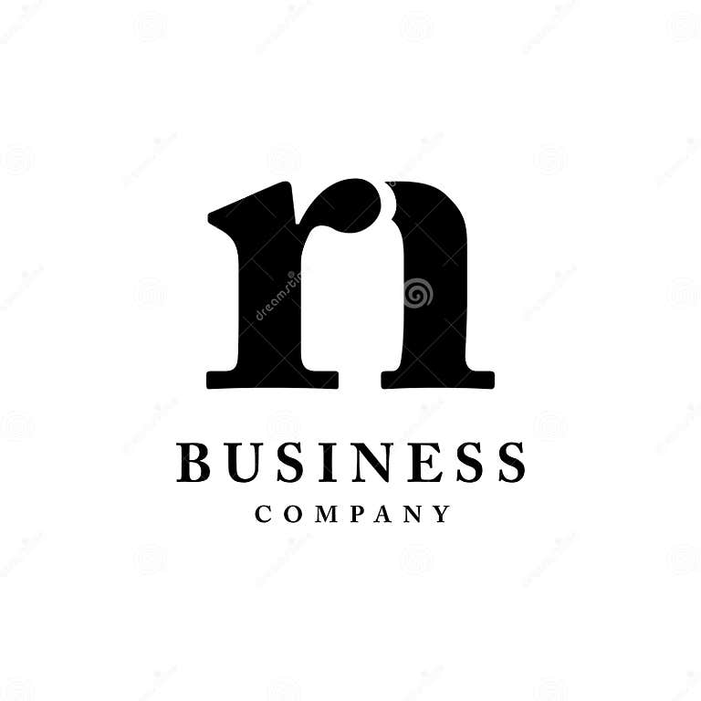 Creative Monogram Initials Letter R N, RN Premium Luxury Logo Stock ...
