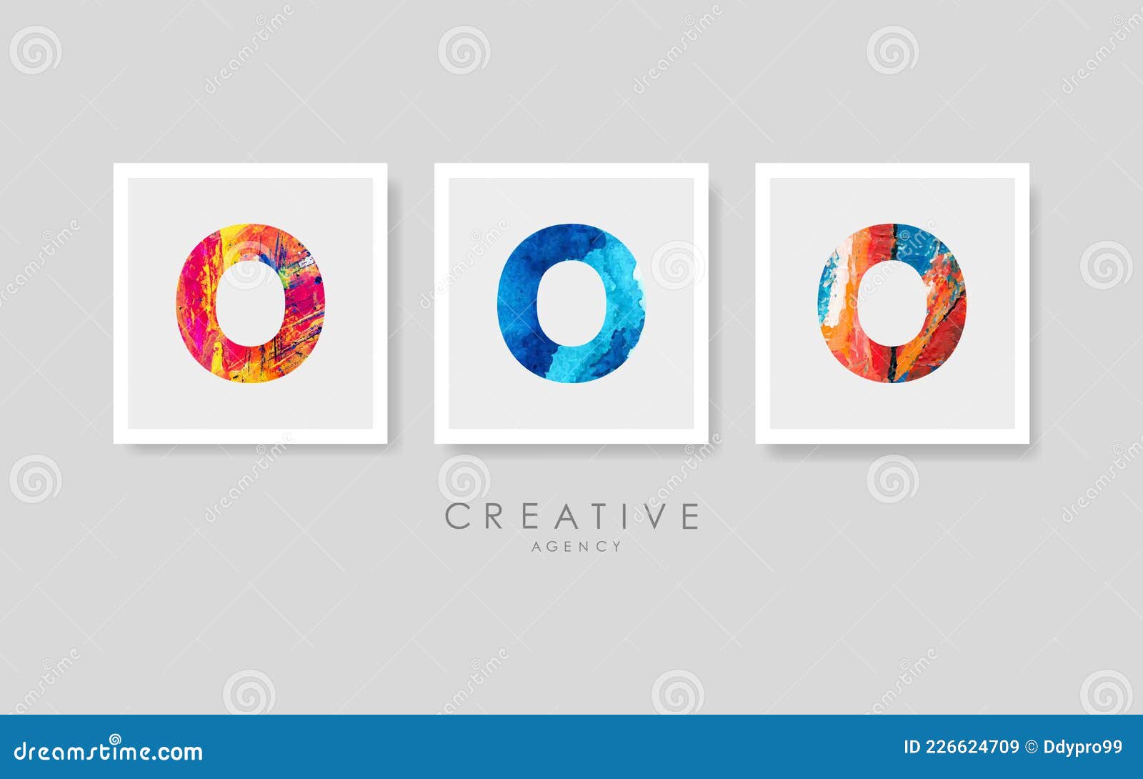 PrintContemporary Abstract Creative Hand Painted Composition Font Logo ...