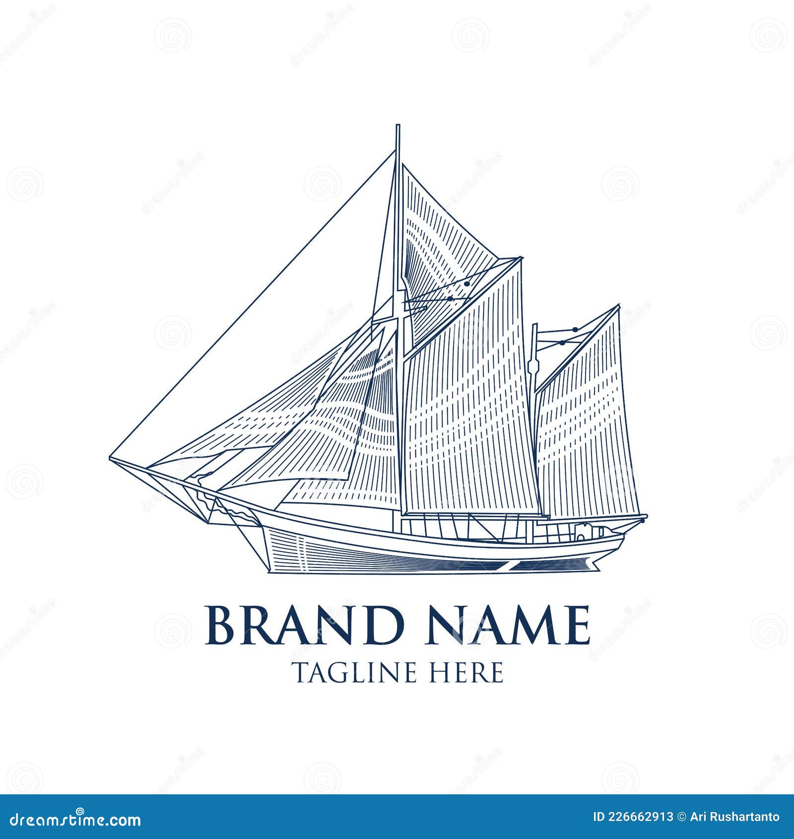 Old Ship Classic Logo Design Stock Vector - Illustration of perfect ...