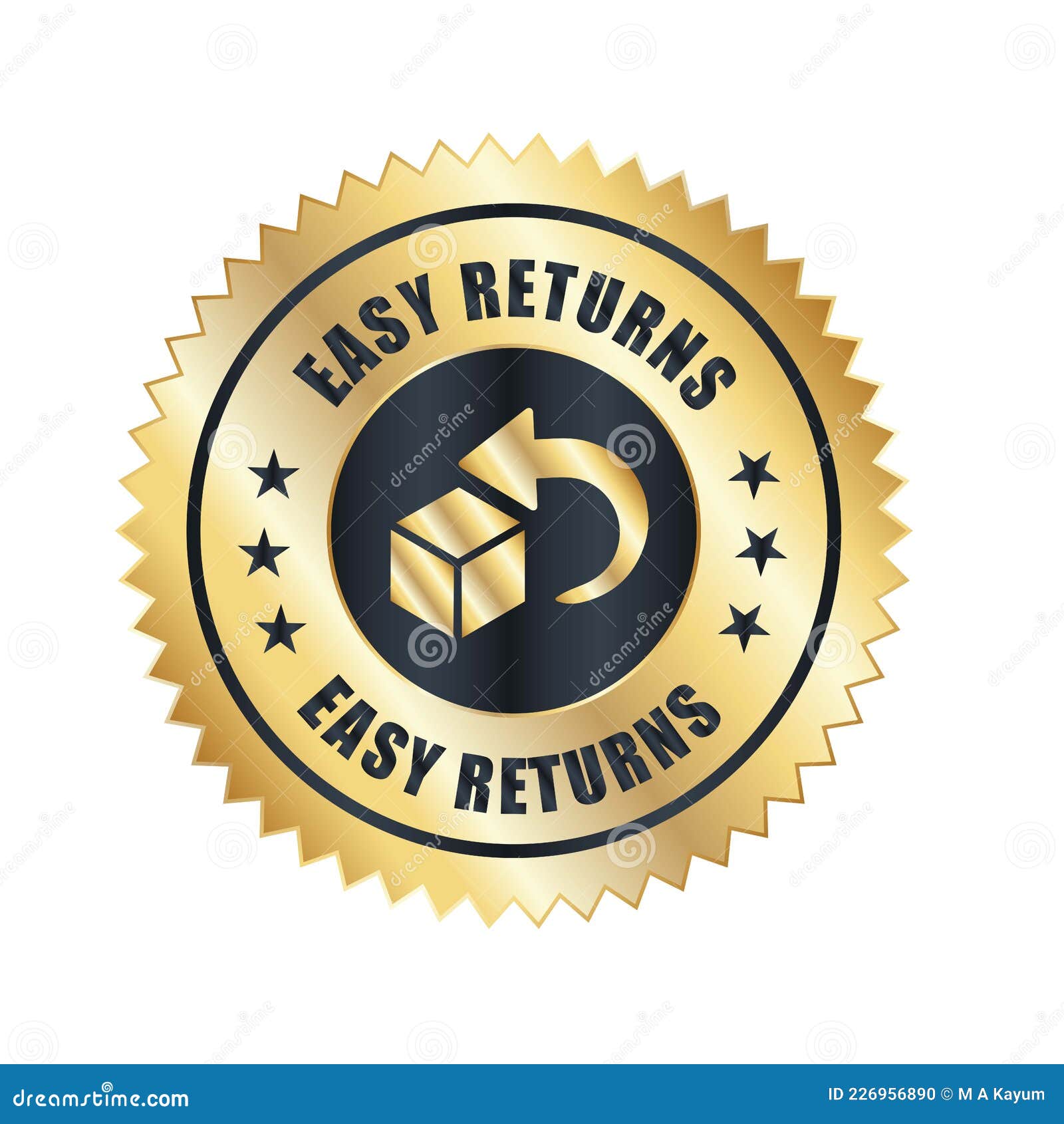 Easy Returns Icon, Simple Returns Symbol, Hassle-free Returns Emblem ...