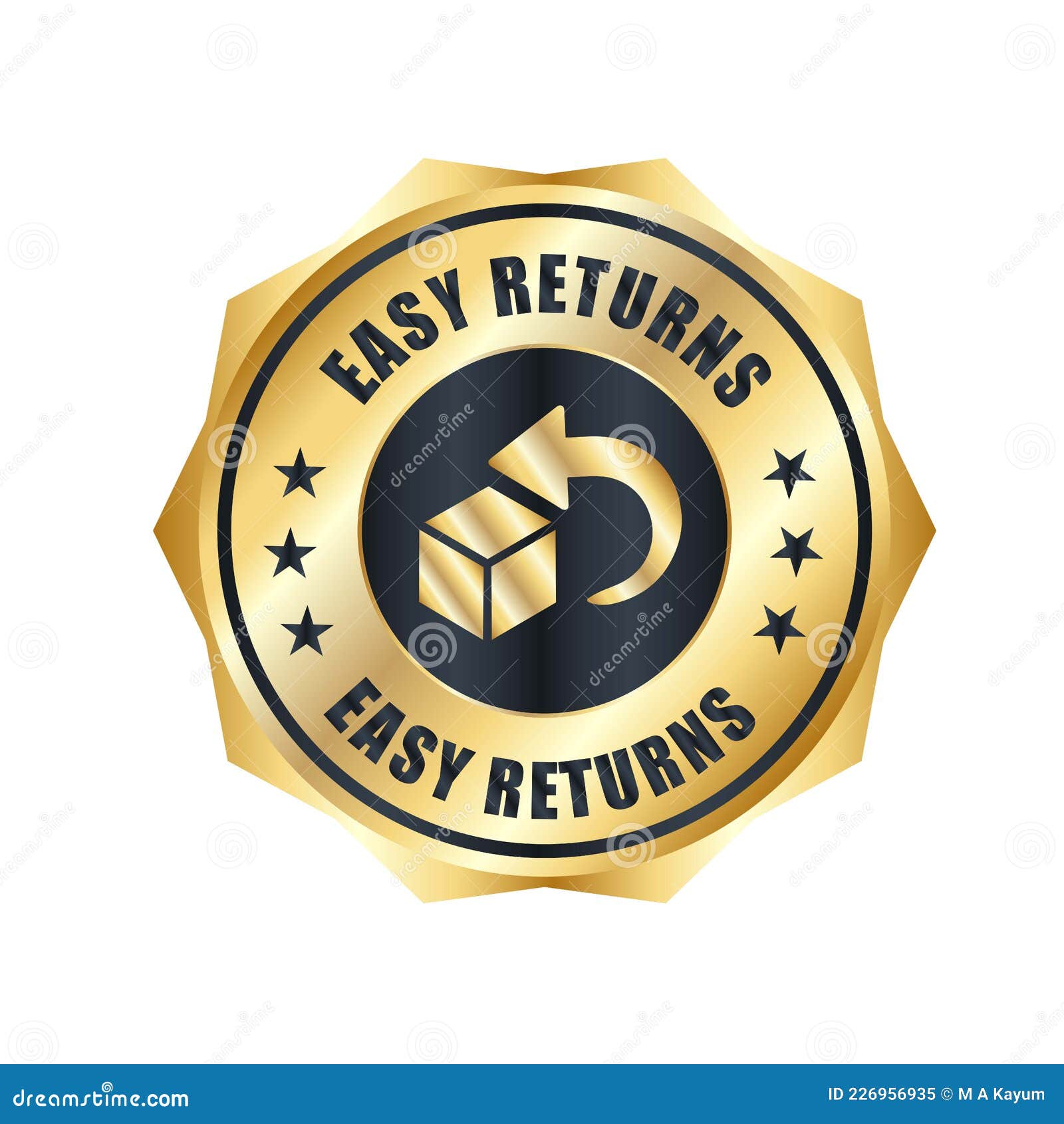 Easy Returns Icon, Simple Returns Symbol, Hassle-free Returns Emblem ...