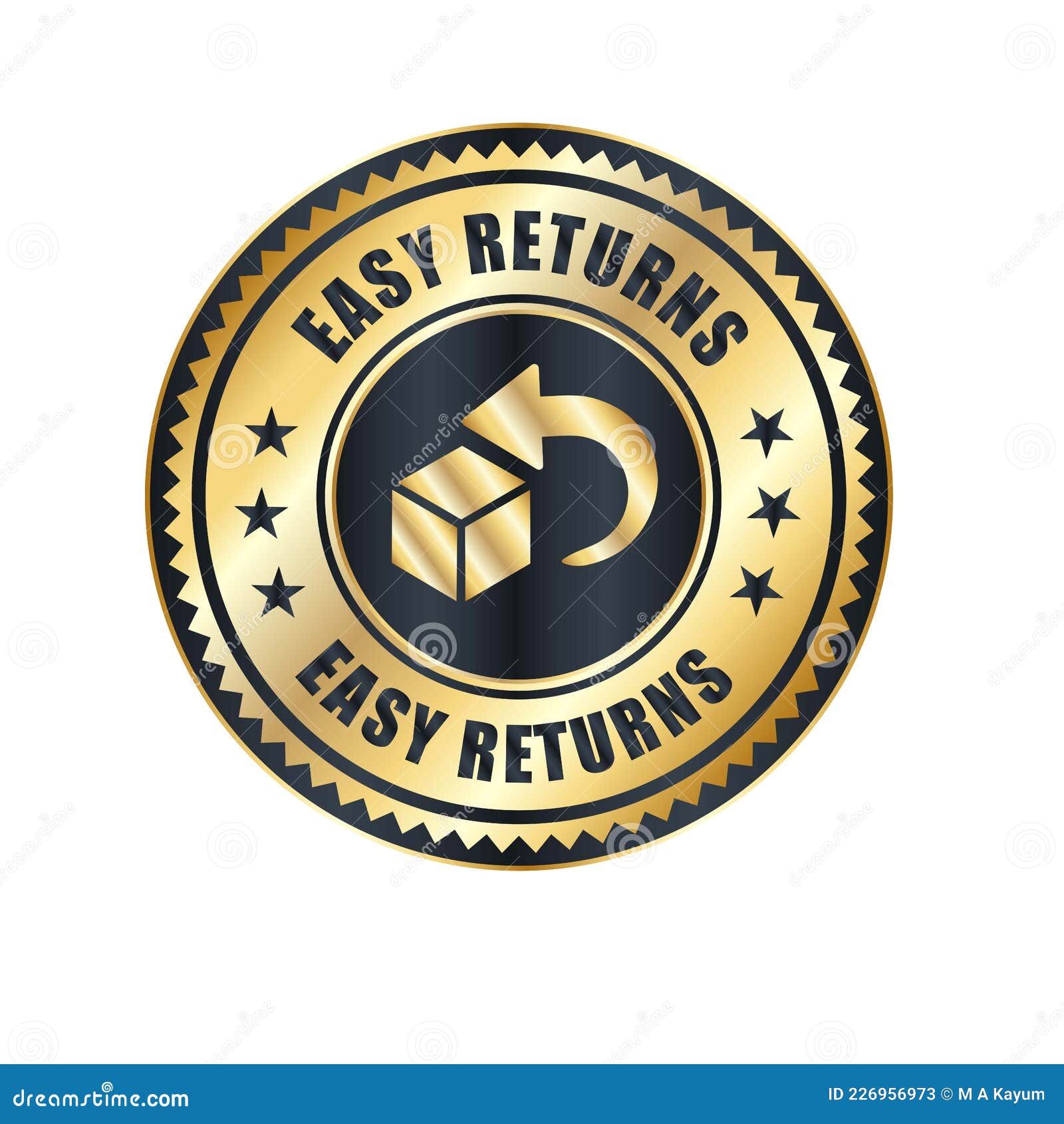 Easy Returns Vector Logo. Trust Badges. Easy Returns Icons Stock Vector ...