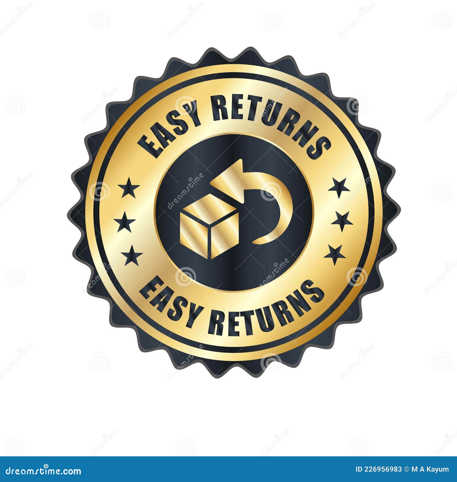 Easy Returns Icon, Simple Returns Symbol, Hassle-free Returns Emblem ...