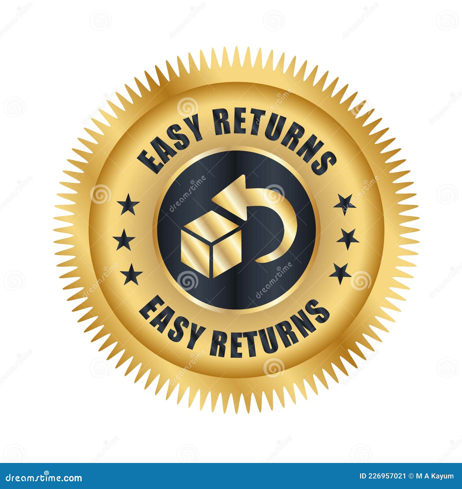 Easy Returns Icon, Simple Returns Symbol, Hassle-free Returns Emblem ...