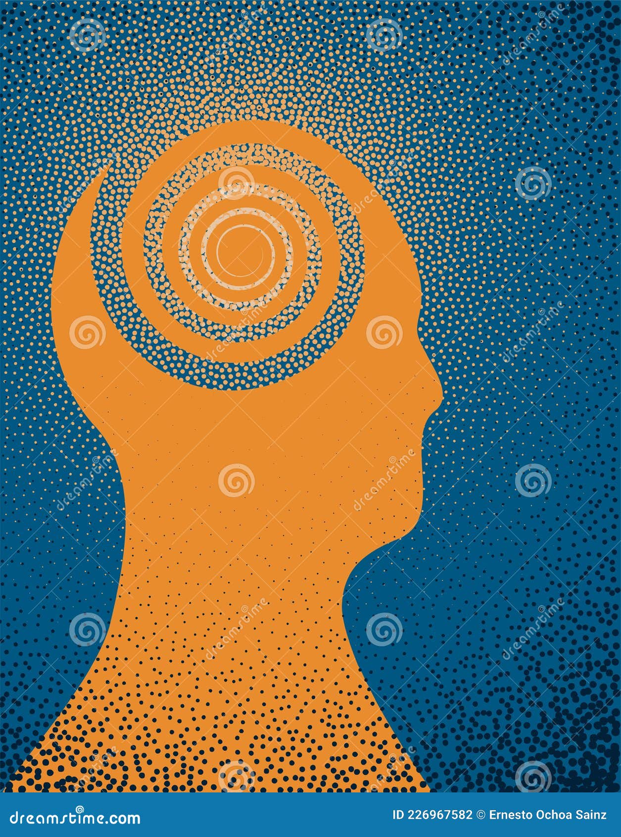 Hyperactive mind stock vector. Illustration of creation - 226967582