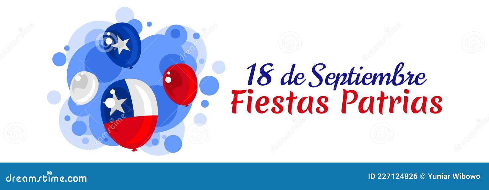 September 18, Happy Independence Day of Chile Vector Illustration ...