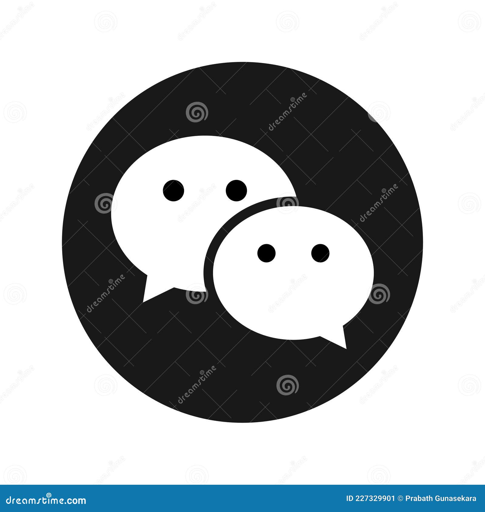 Round Edges we Chat Logo Icon Editorial Photo - Illustration of ...