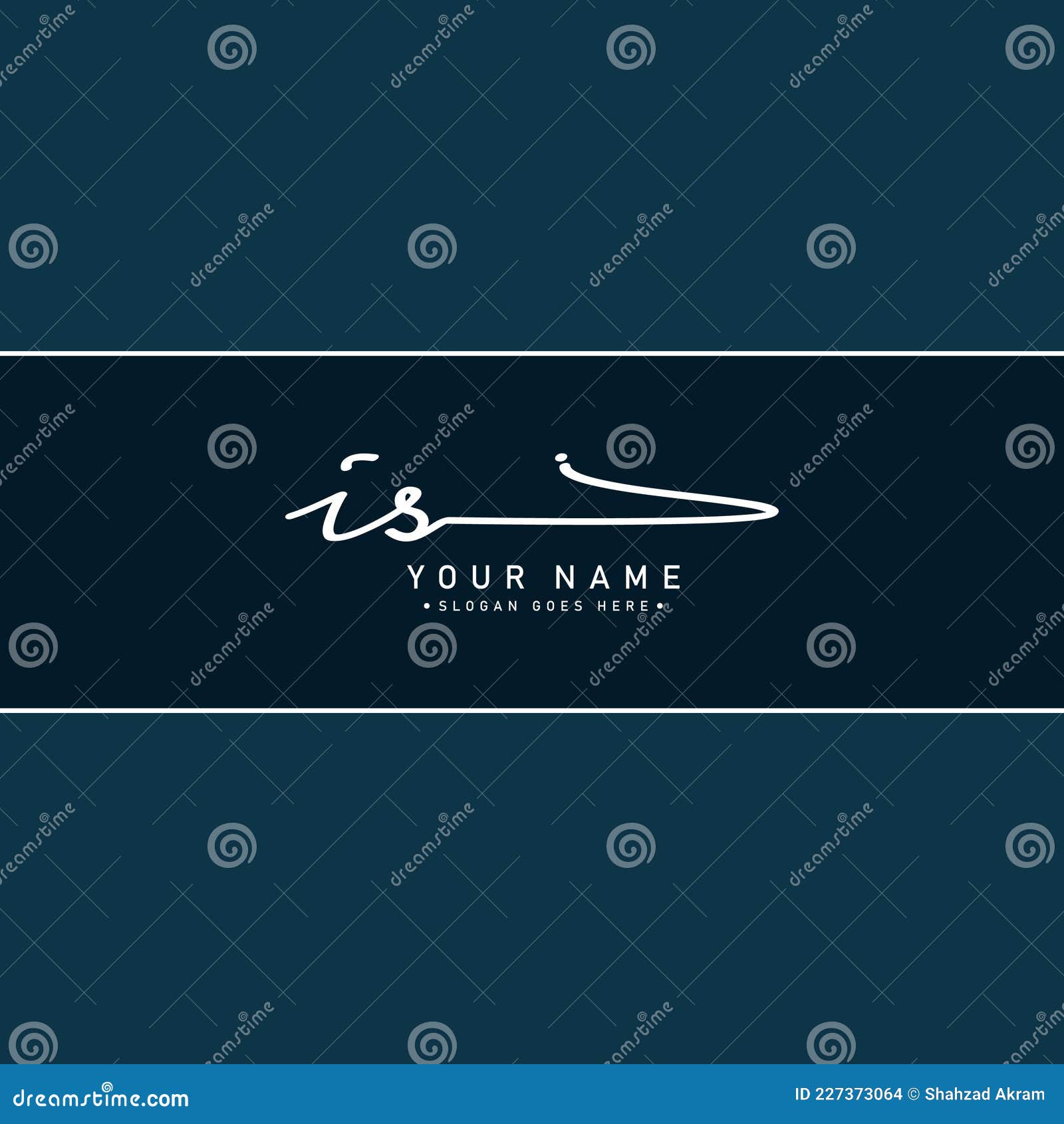 Initial Letter is Logo - Handwritten Signature Logo for Alphabet I and ...