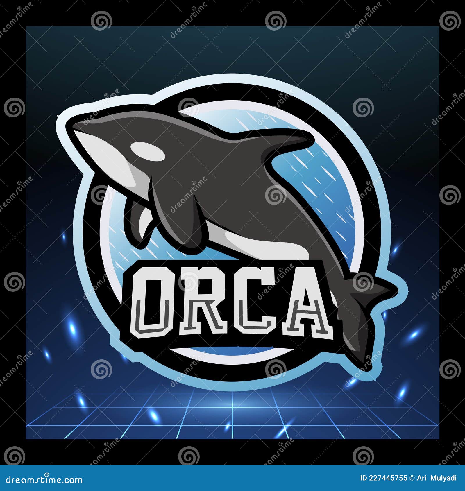 Killer Whale Mascot. Esport Logo Design Stock Vector - Illustration of ...