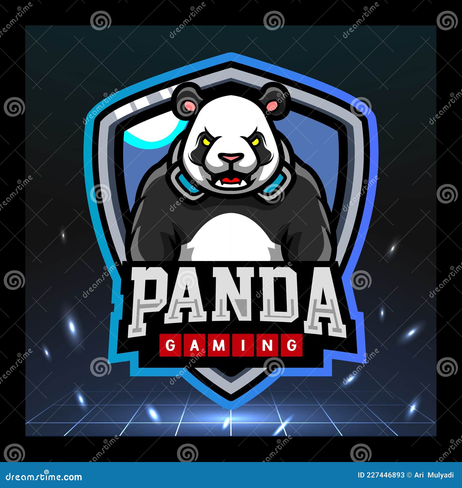 Panda Gaming Mascot. Esport Logo Design Stock Vector - Illustration of ...