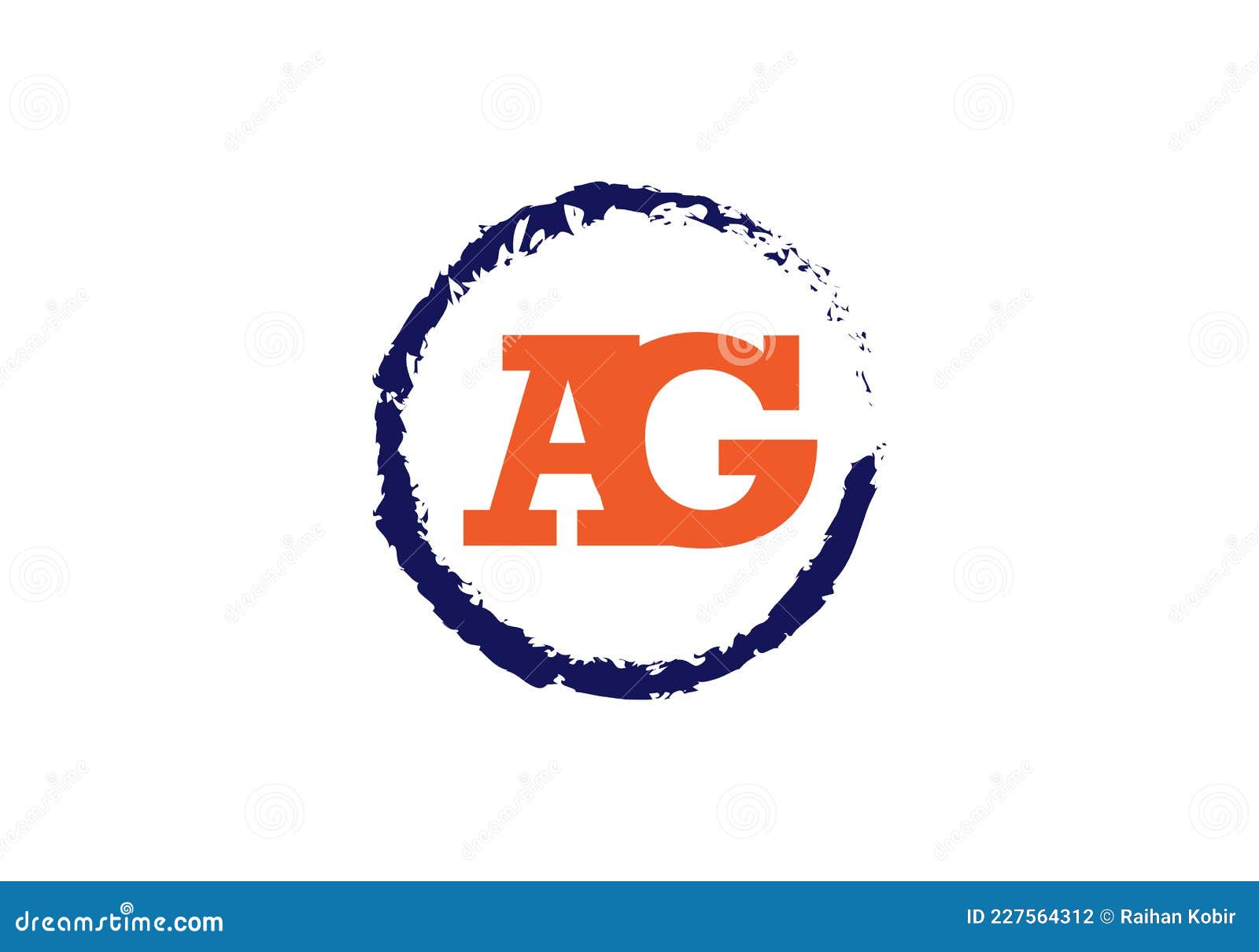 This is a Creative Latter AG Logo Design Stock Vector - Illustration of ...