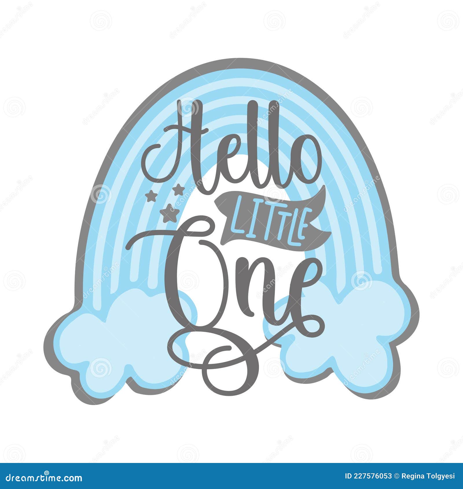 Hello Little Sailor Quote. Simple Black Color Baby Shower Hand Drawn ...