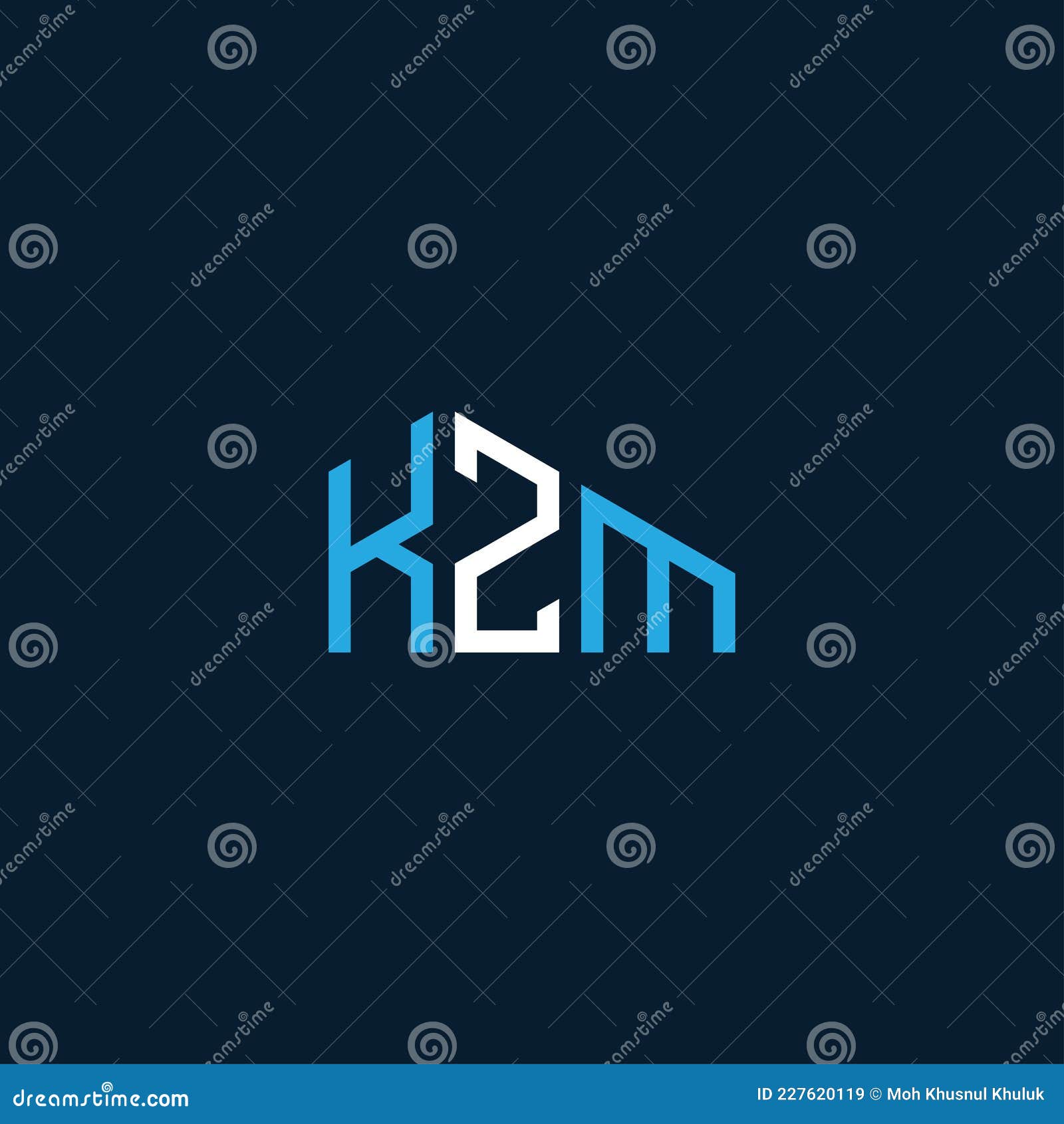 Initial Letter K2M Monogram Logo Stock Vector - Illustration of ...